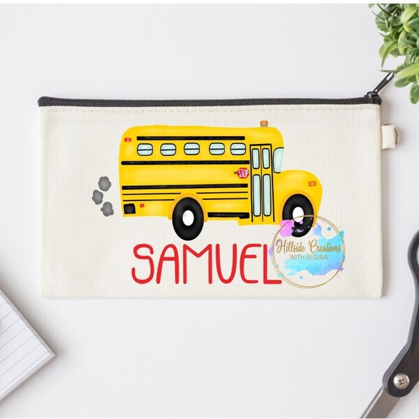 School Bus Pencil Box - Etsy
