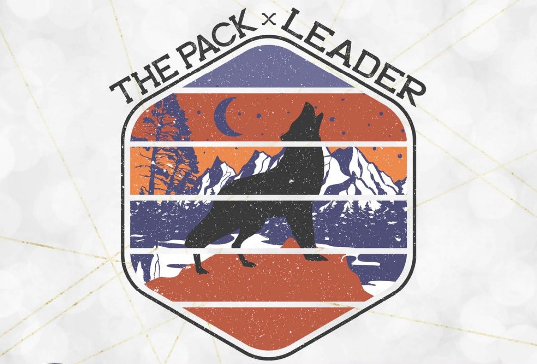 The Pack Leader Retro Wolf Sublimation Transfer - Etsy