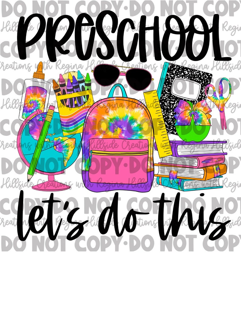 Preschool Let's Do This Ready to Print Transfer - Etsy