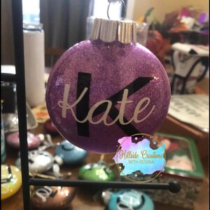 Glitter Ornament—personalized Name Ornament - Etsy