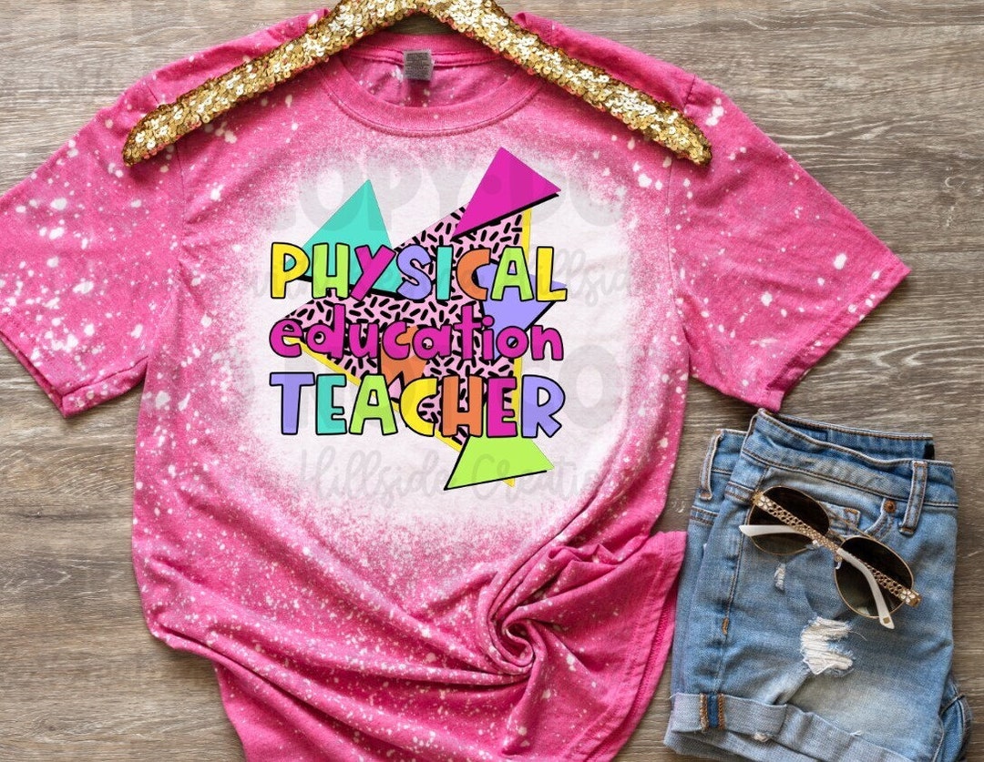 Bleached Tee-90's Retro Physical Education Shirt, Cute PE Shirt, Back ...