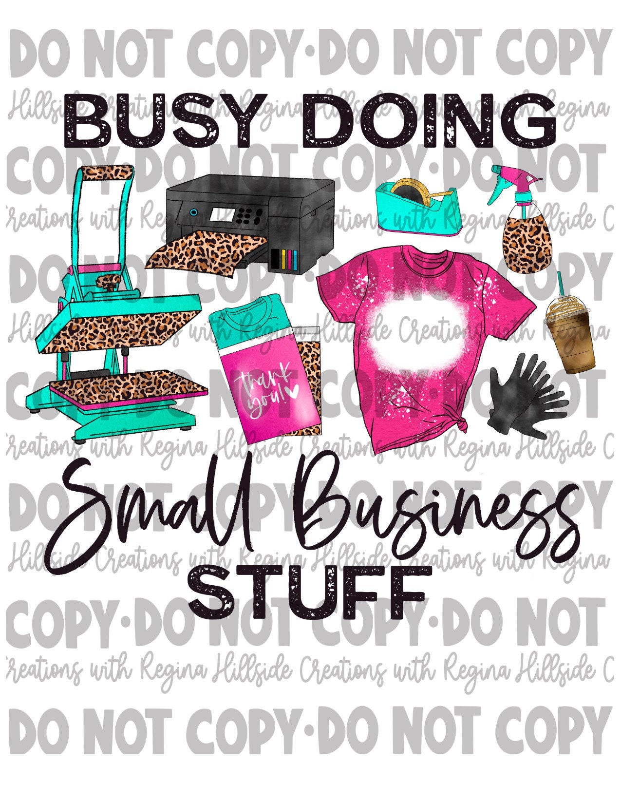 Busy Doing Small Business Stuff-shirts Leopard Ready to Print - Etsy UK