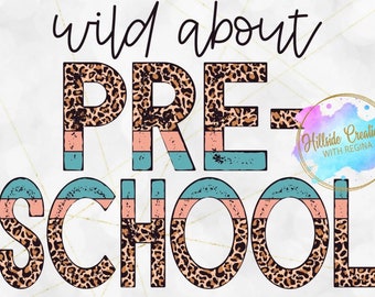 Leopard Print Pre-k Teacher Squad, Back to School Heat Press Design ...