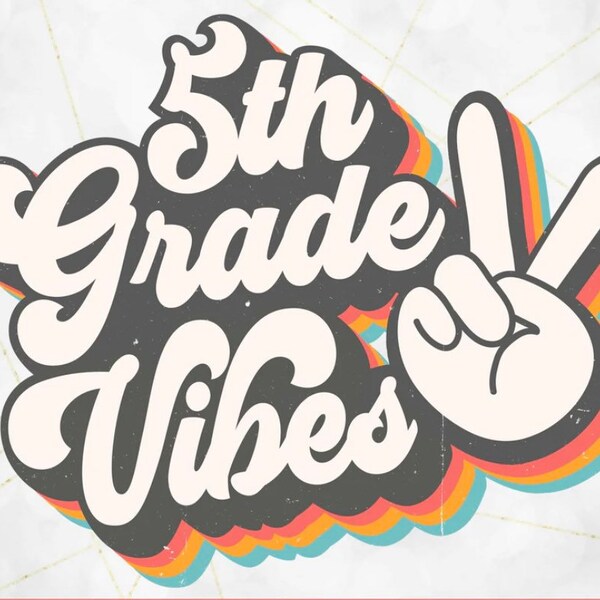 5th Grade Sign - Etsy