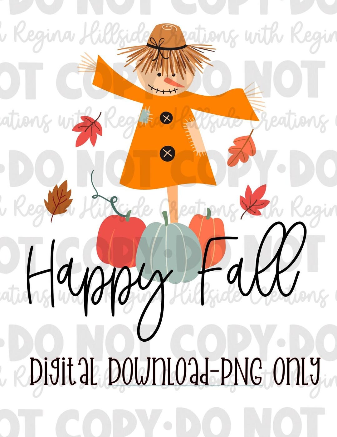 Happy Fall Scarecrow Digital Download--png, Sublimation, DTF, Fall ...