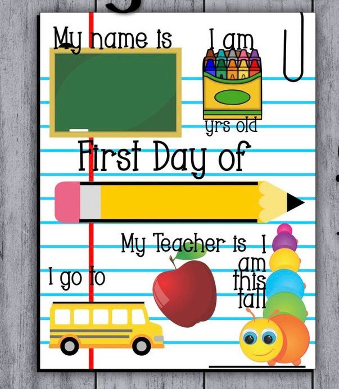 Personalized Back to School Dry Erase Board - Etsy
