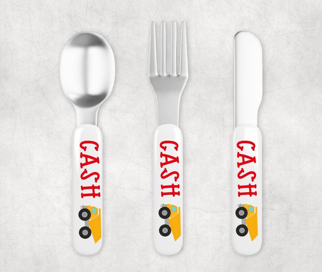 Custom Personalized Children/baby Utensil Sets--fork, Knife, Spoon ...