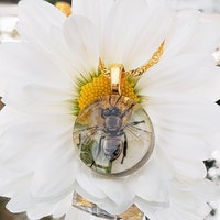 Honeybee Garden Electroformed Jar Pendant - Etsy