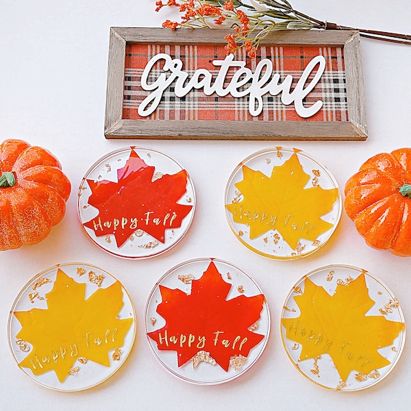 Fall Coasters - Etsy