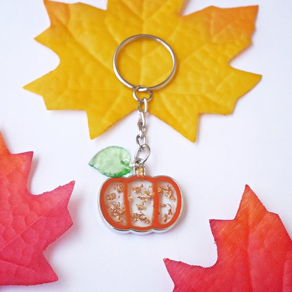 Pumpkin Keychain Fall Decoration Gift Autumn Key Fob Cute - Etsy