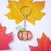 Pumpkin Keychain, Fall Decoration Gift, Autumn Key Fob, Cute Pumpkin ...