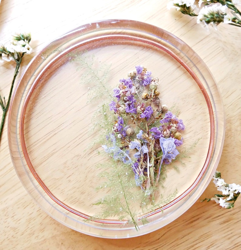 Floral Coasters Custom Made Real Flowers Resin Coasters - Etsy
