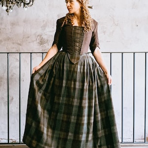 Scottish Heritage, Outlander Costume, Chocolate Linen With Authentic ...