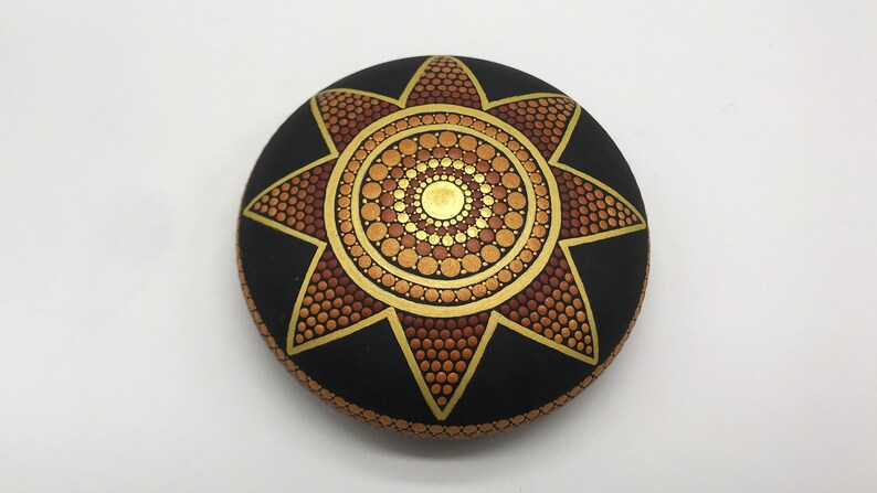 Mandala Stone Hand Painted Rocks Meditation Stone Mandala - Etsy
