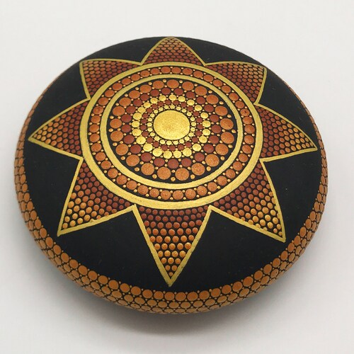 Painted Mandala Stones Paperweights Mandala Dot Art - Etsy