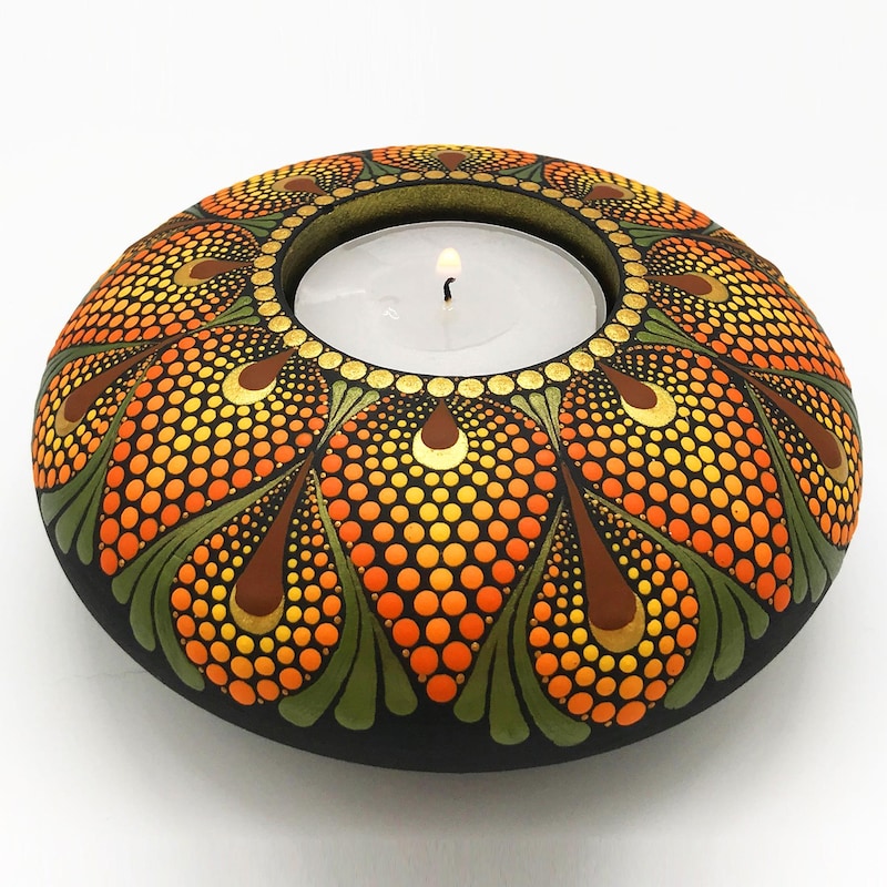 Dot Paint Candle Holder - Etsy
