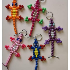 Beaded Lizard Keychain DIY Kit - Etsy