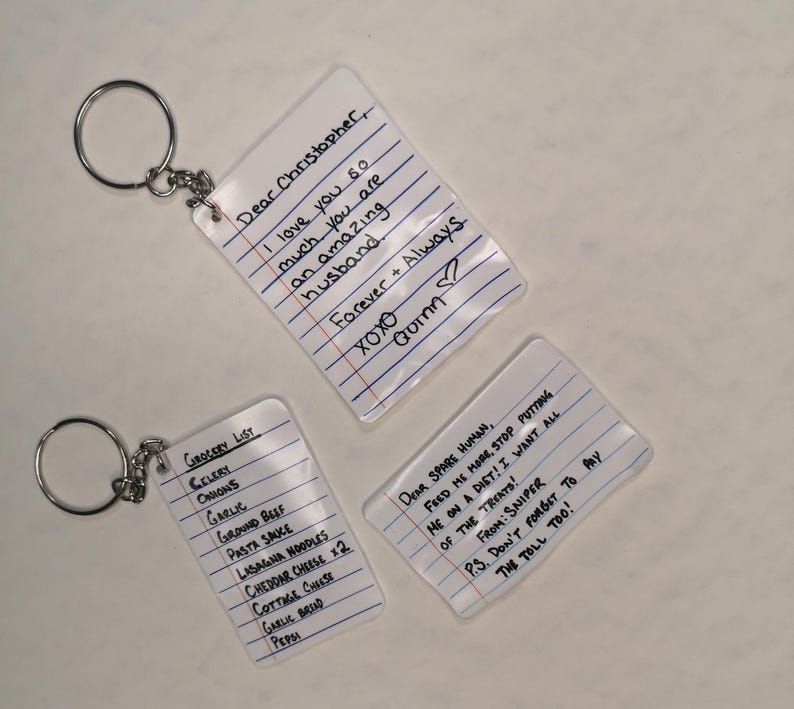 Personalized Love Note Keychain DIY Kit - Etsy