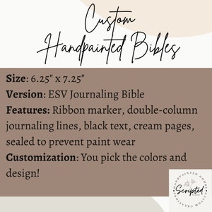 Custom Handpainted Bibles - Etsy