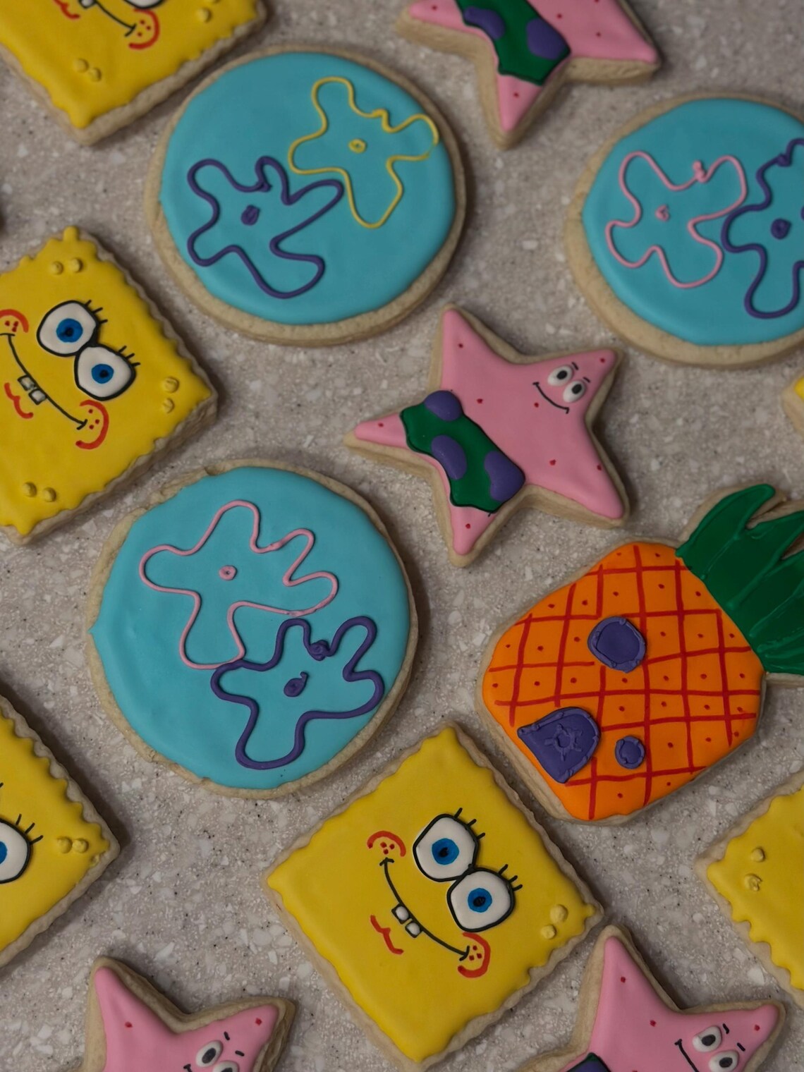 12 Spongebob Sugar Cookies - Etsy
