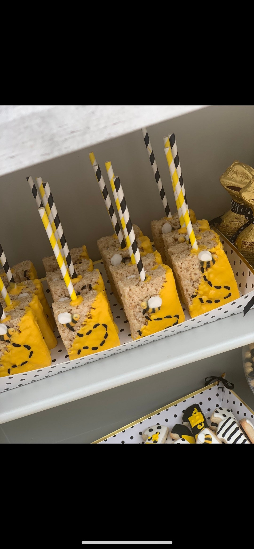 12 Bumble Bee Rice Crispies Treats - Etsy