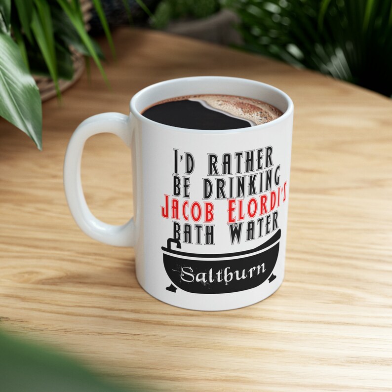 Saltburn Bath Water, Funny Movie Mug, Inspired by Jacob Elordi ...