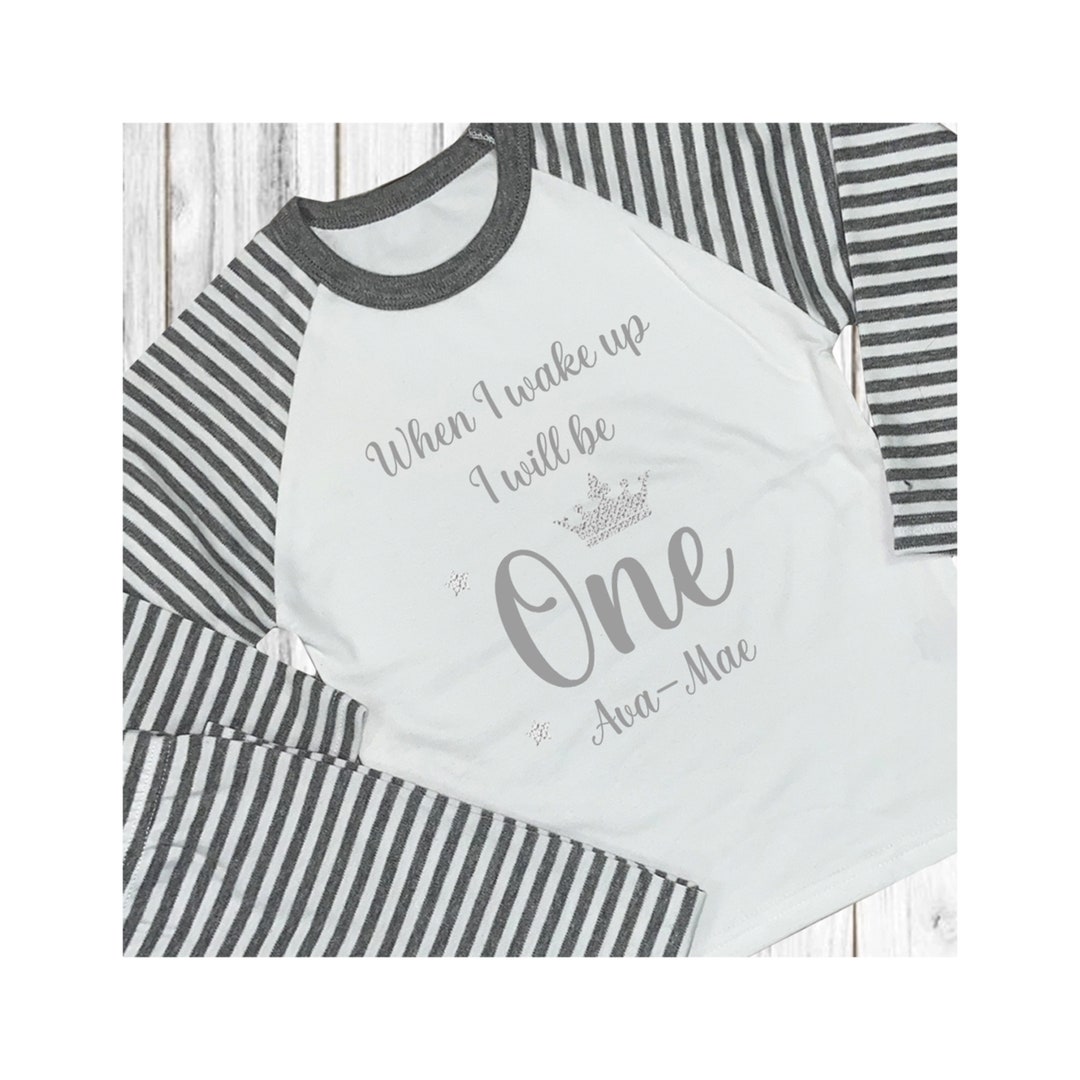 Personalised Birthday Pyjamas When I Wake up I Will Be Pjs Boys Girls ...