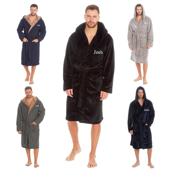 Personalised Dressing Gown for Men - Etsy UK