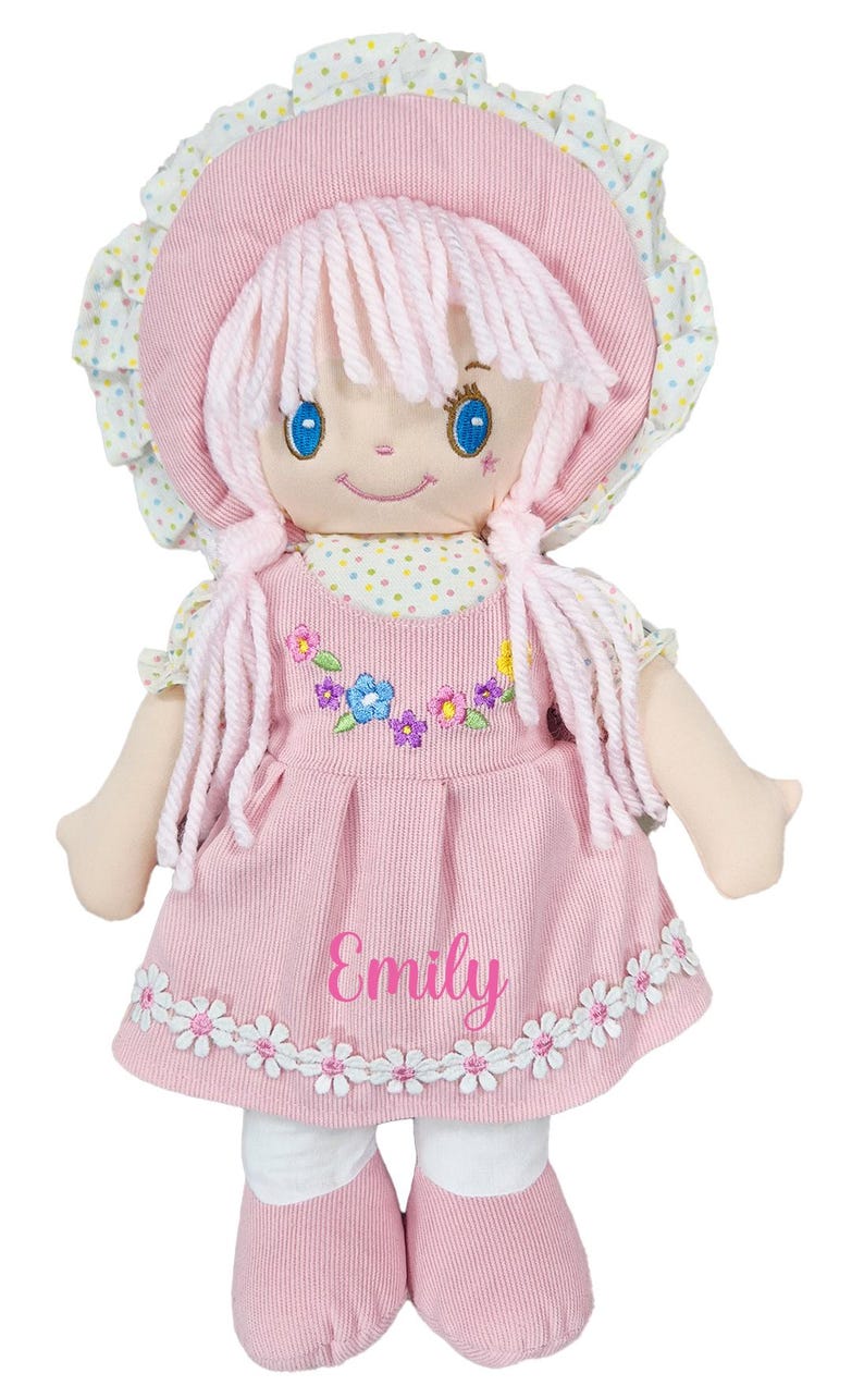 Personalised Rag Doll - Baby Girl Soft and Cuddly Princess Ragdoll ...