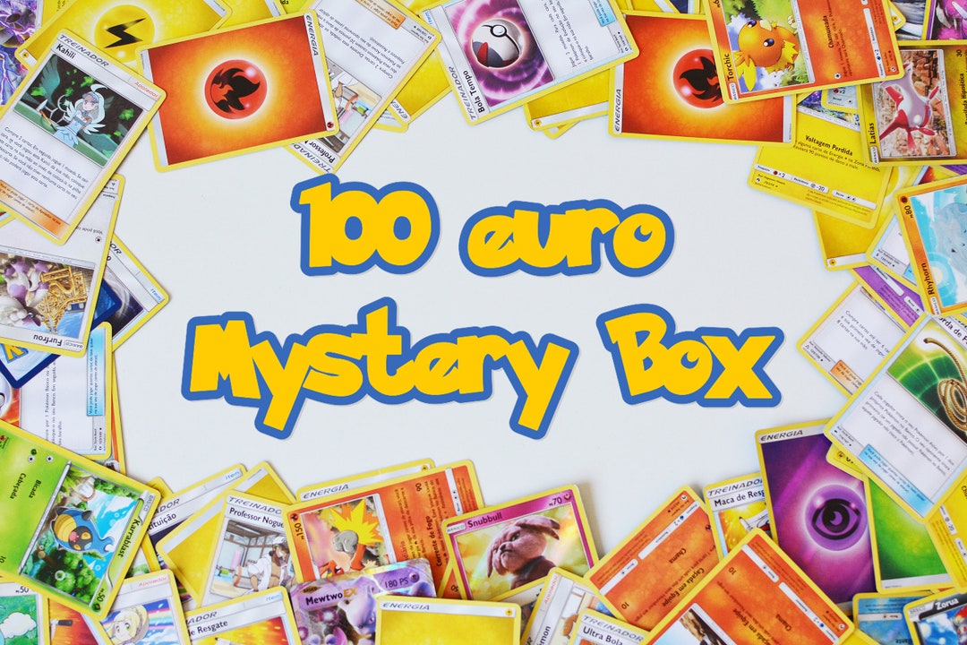100 Euro Pokemon Mystery Box Etsy