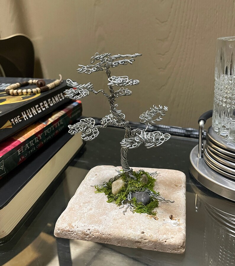 Silver Wire Bonsai Tree | Tree of Life | Japanese Style | Decorative ...