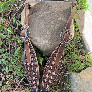 CUSTOM Tooled Leather Headstall - Etsy
