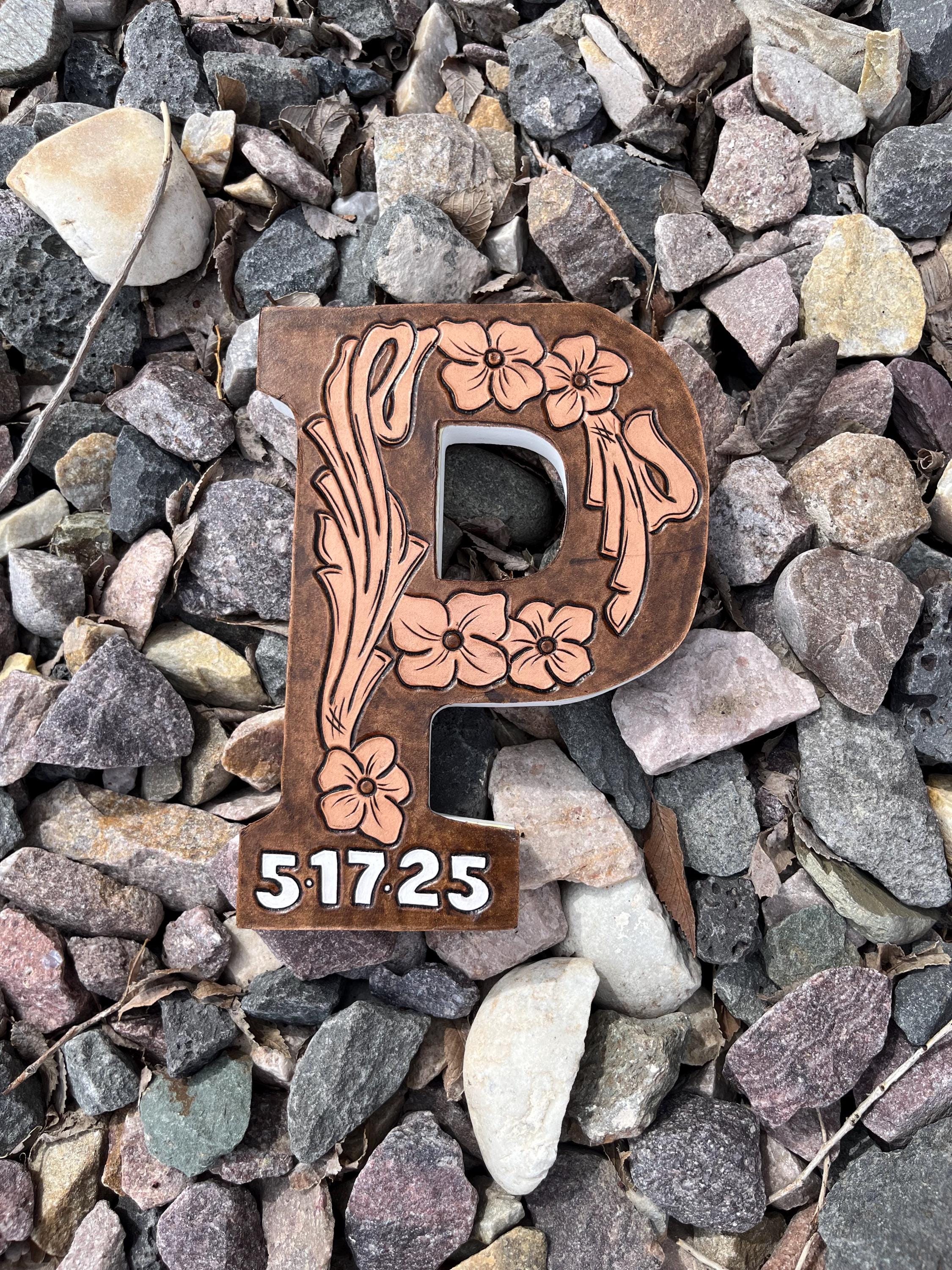 Tooled Leather Cake Topper - Etsy