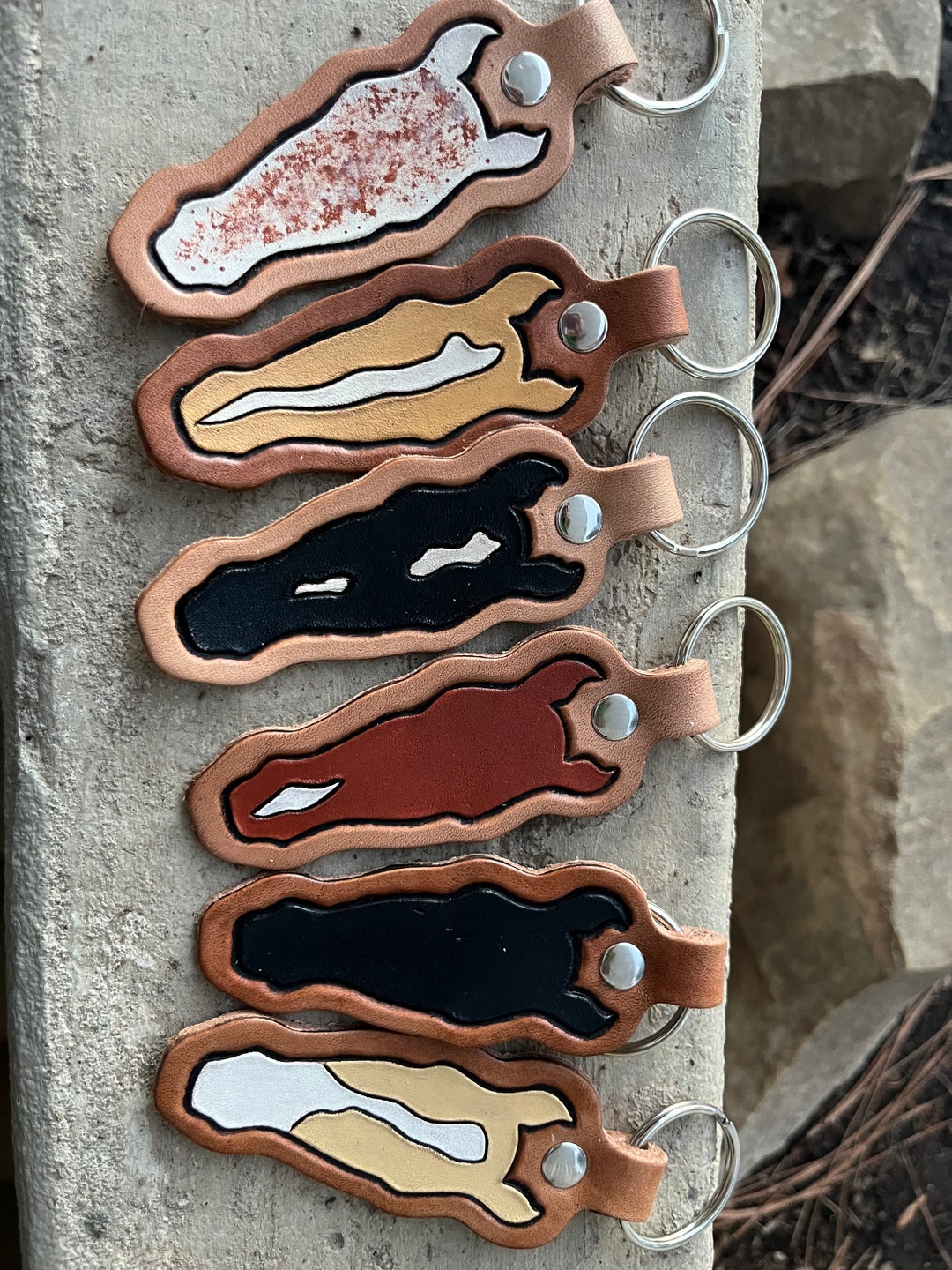 Horse Head Keychain - Etsy