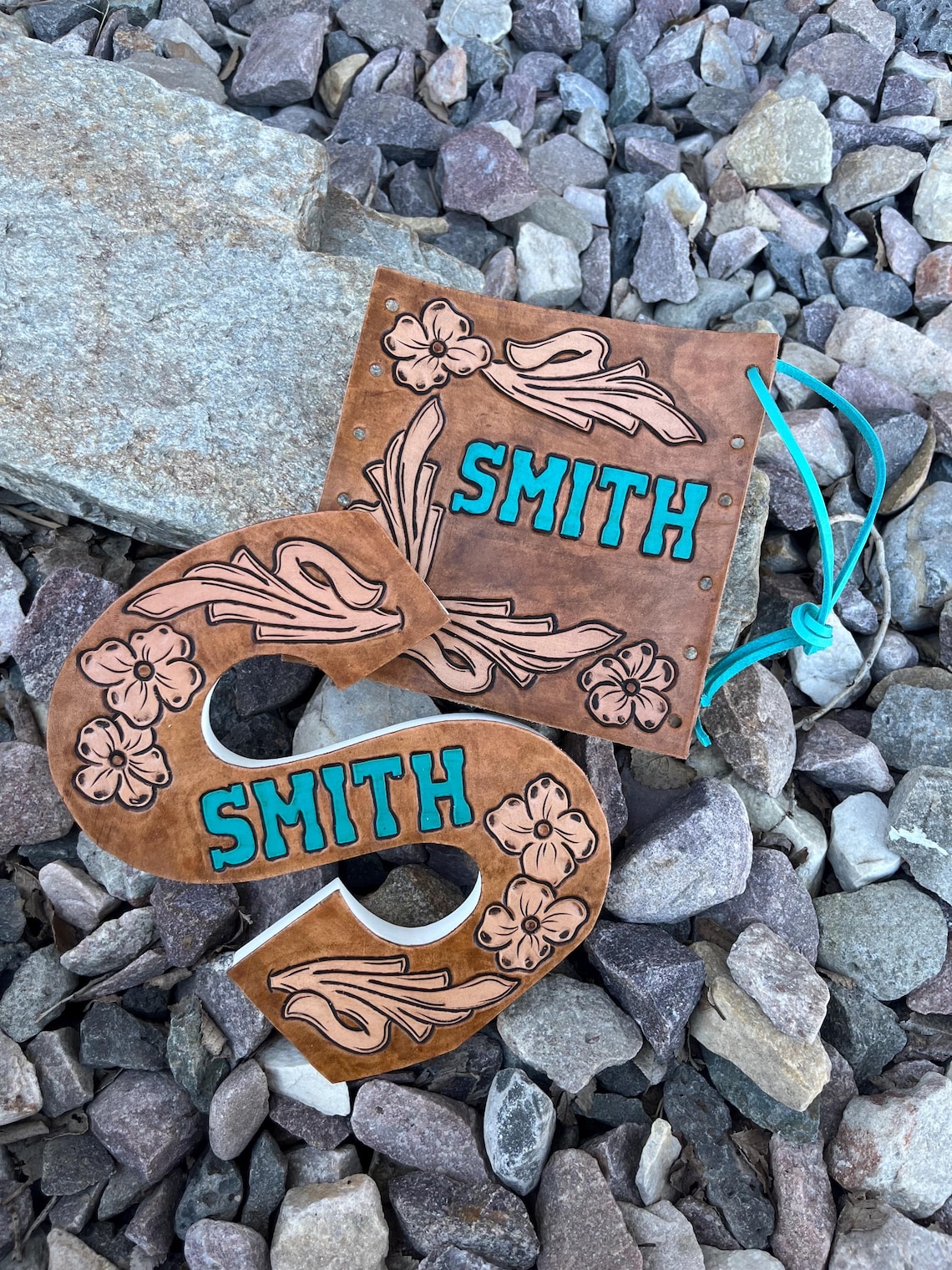 Tooled Leather Cake Topper - Etsy