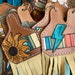 Fringe Cow Tag Tooled Leather Keychain - Etsy