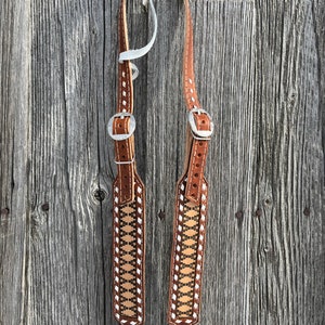 CUSTOM Tooled Leather Headstall - Etsy