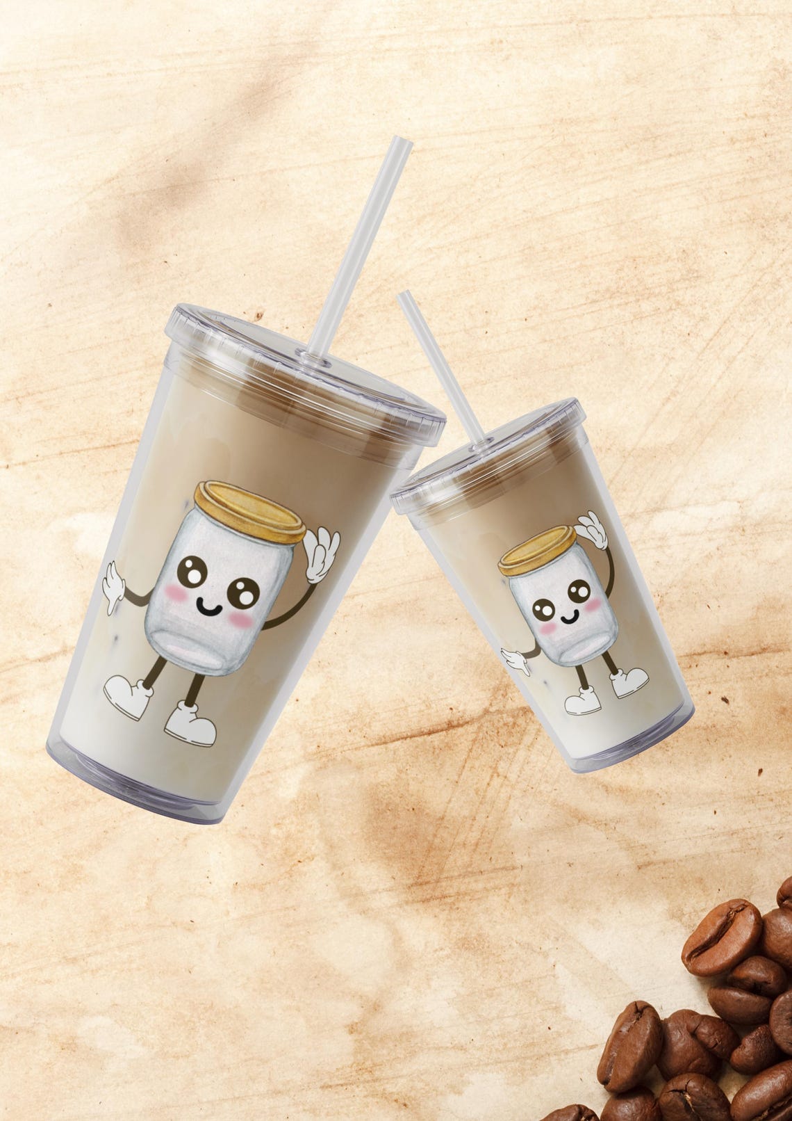 Cute Waving Cartoon Jar Clipart Svg, Cartoon Jar Svg, T-shirt Design ...