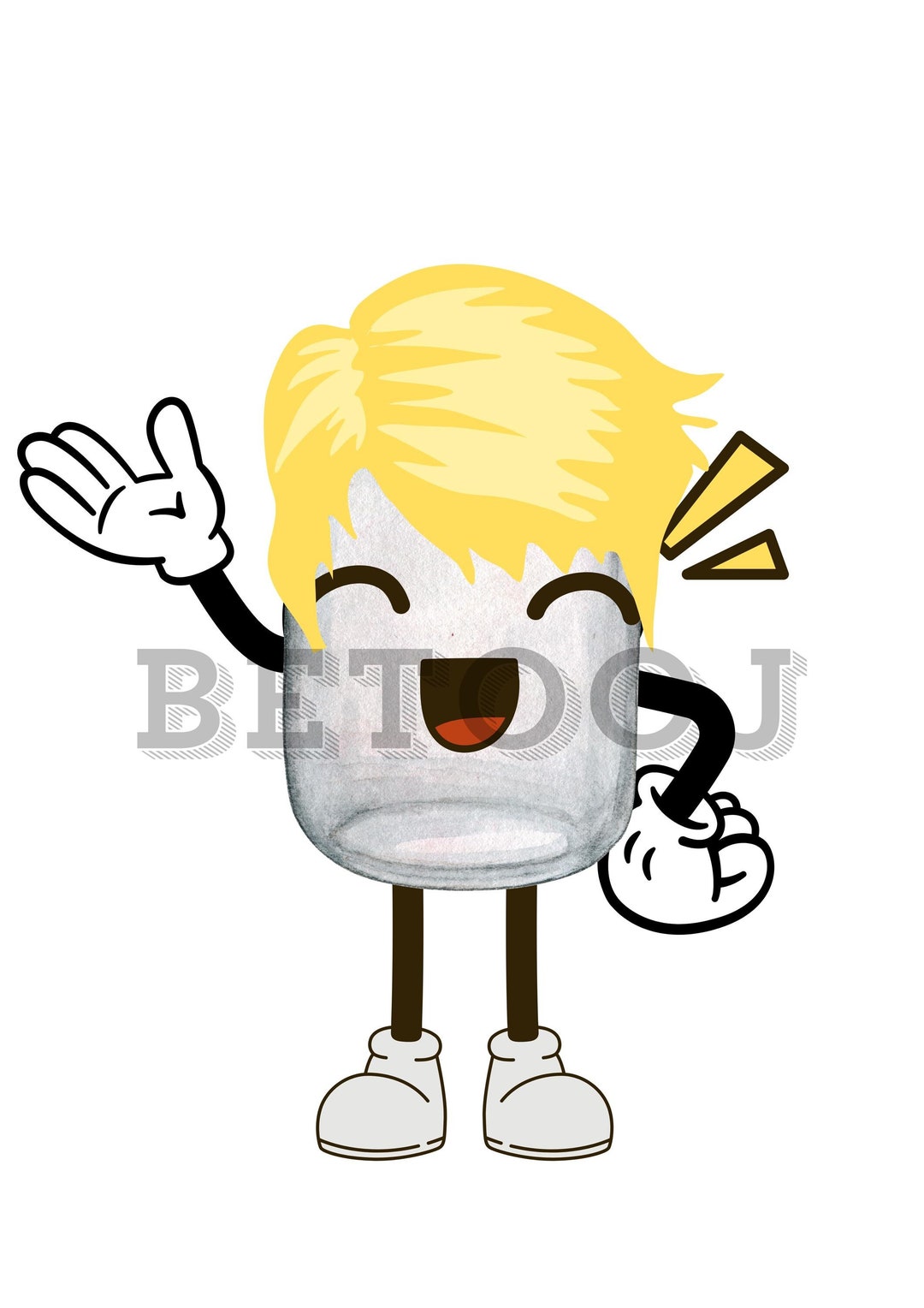 Teehee Cartoon SVG Jar Clipart T-shirt Design Svg Waving Svg Animated ...