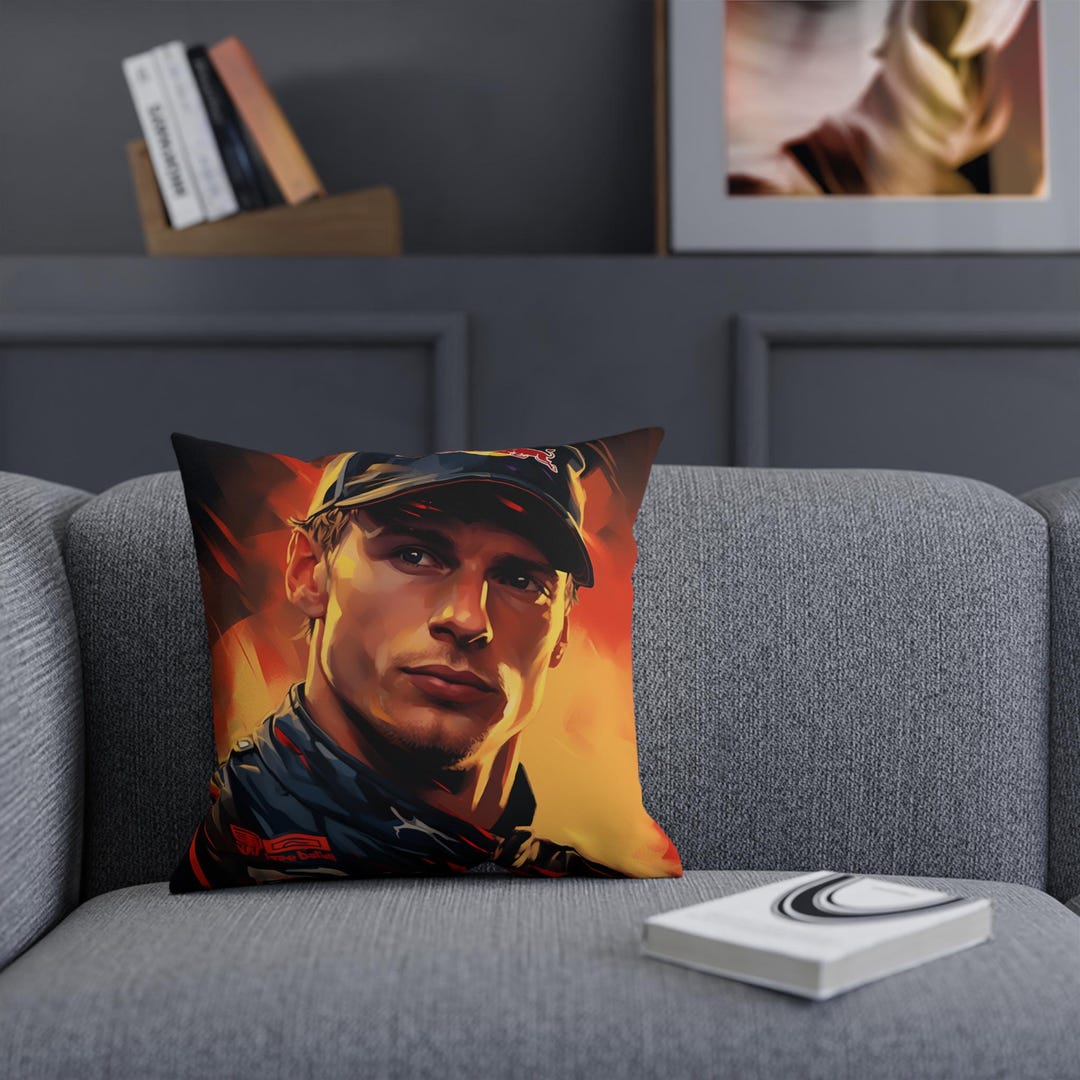 Max Verstappen Formula 1 Racing Pillow Perfect Gift for F1 Fans, Home ...