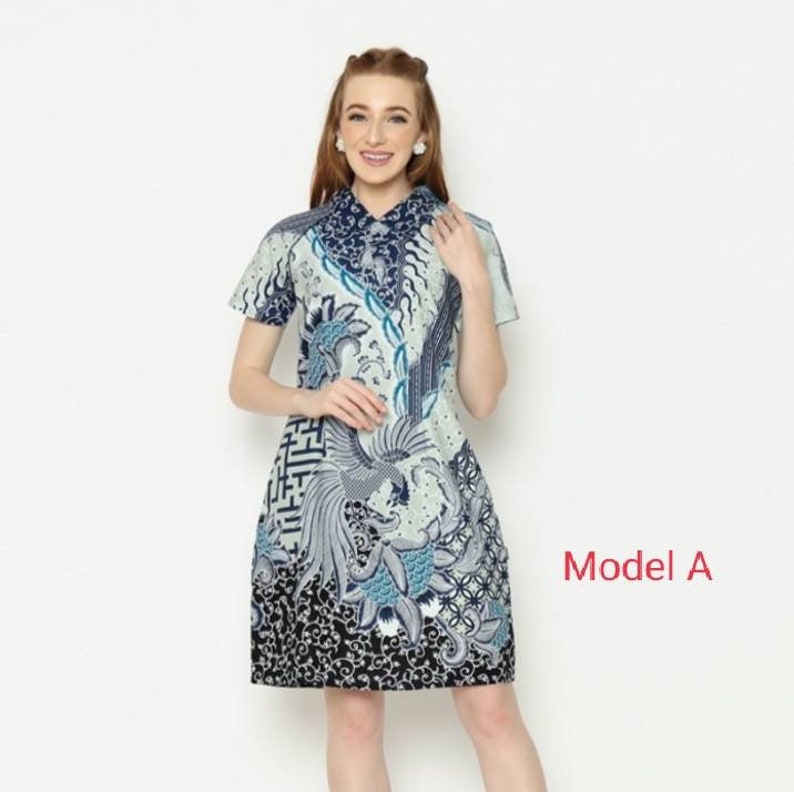 Indonesia Batik Dress Style Batik Pattern, Woman Batik Dress BTK01 ...