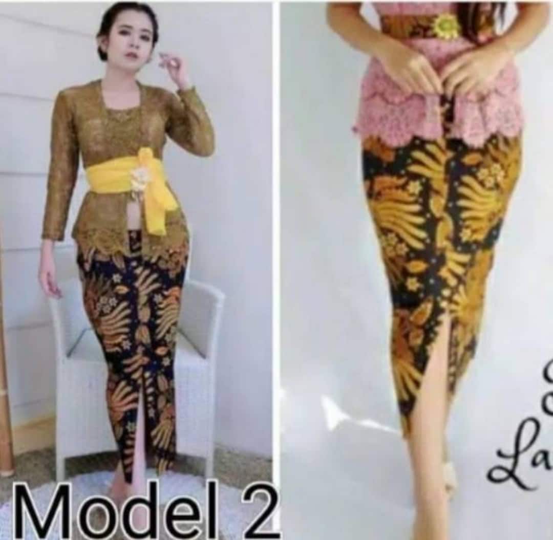 Traditional Indonesian Kebaya Batik Skirt, Sarong Kebaya Bali B0221 ...