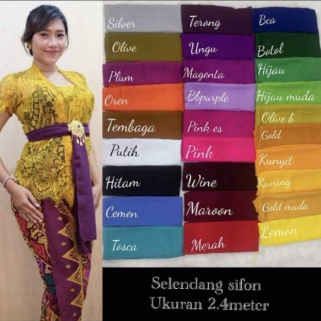 Traditional Indonesian Kebaya Scarf, Shawl Scarf S01 Bali Dewatastar - Etsy