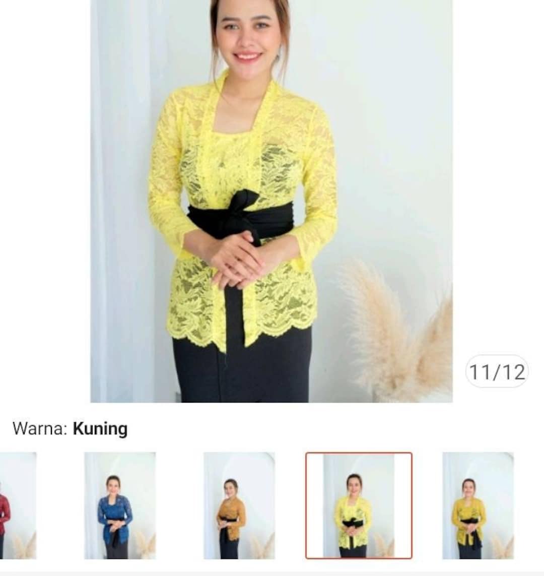 Traditional Indonesian Dress Kebaya Brocade Straight Sofia Kebaya Bali ...