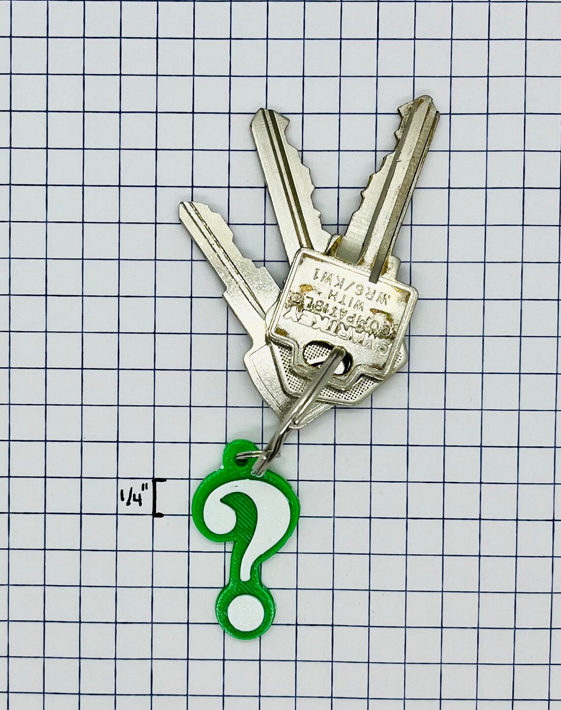 Question Mark Keytag - Mystery Keytag - Question Mark Keychain ...