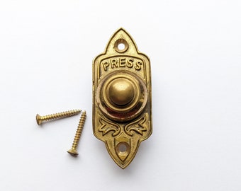 Vintage Press Button Door Bell Doorbell Antique Steampunk Door Bell ...