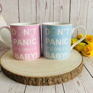 New Parent Mugs, Mummy Mug, Daddy Mug, New Baby Mug, Don't Panic Mugs ...