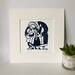 Mama - Hand Printed Original Mounted Linocut Print - Etsy