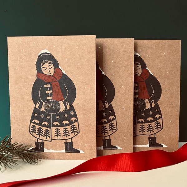 Christmas Cards Block Print - Etsy UK