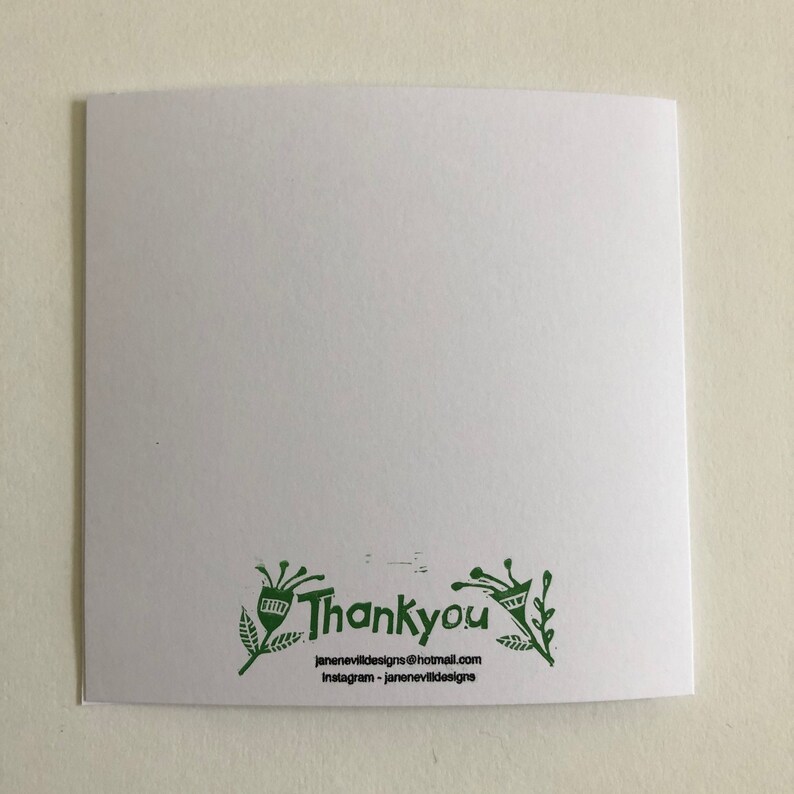 The Flock Original Linocut Greetings Card. | Etsy UK